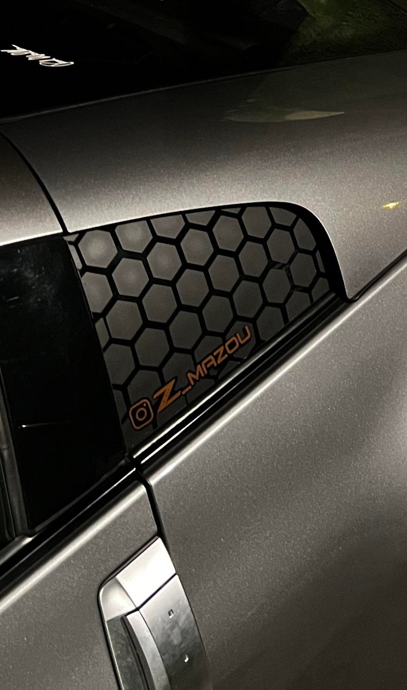 2x Avery Matt Black Rear Window Quarter Stickers Insta for - Etsy