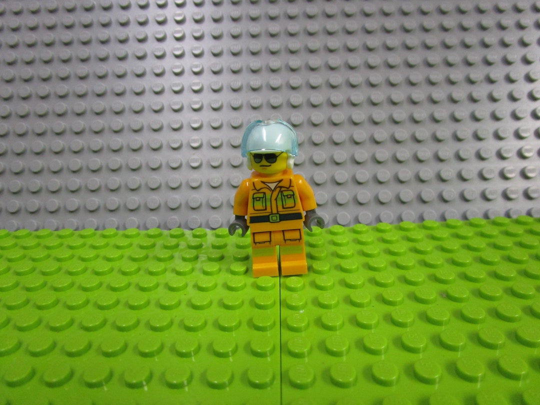 Lego Airplane Pilot Minifigure - Etsy