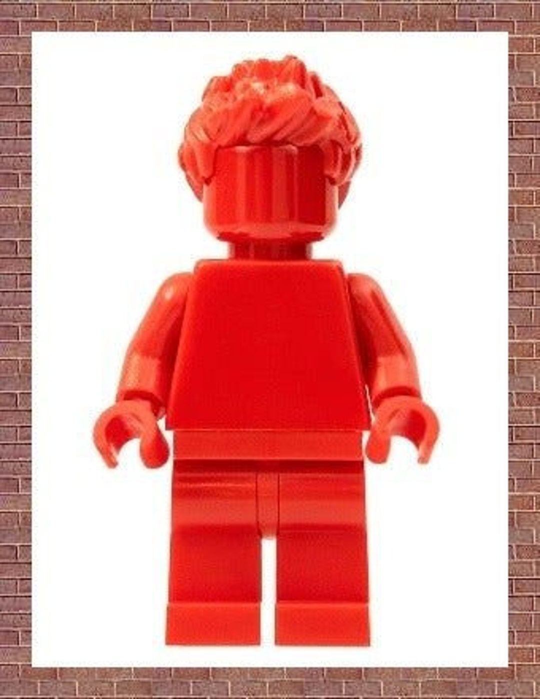 Lego Red Monochrome Minifigure 40516 - Etsy