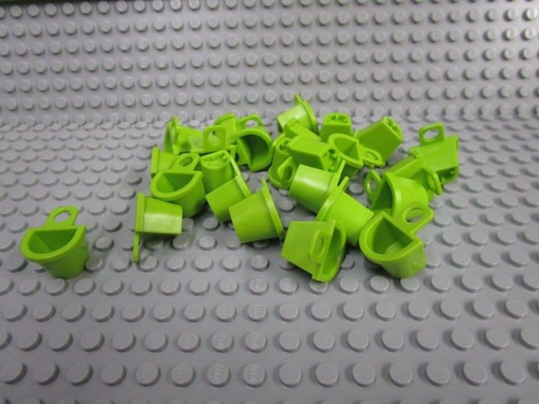 25ct Lego Lime Minifigure Container D-basket - Etsy