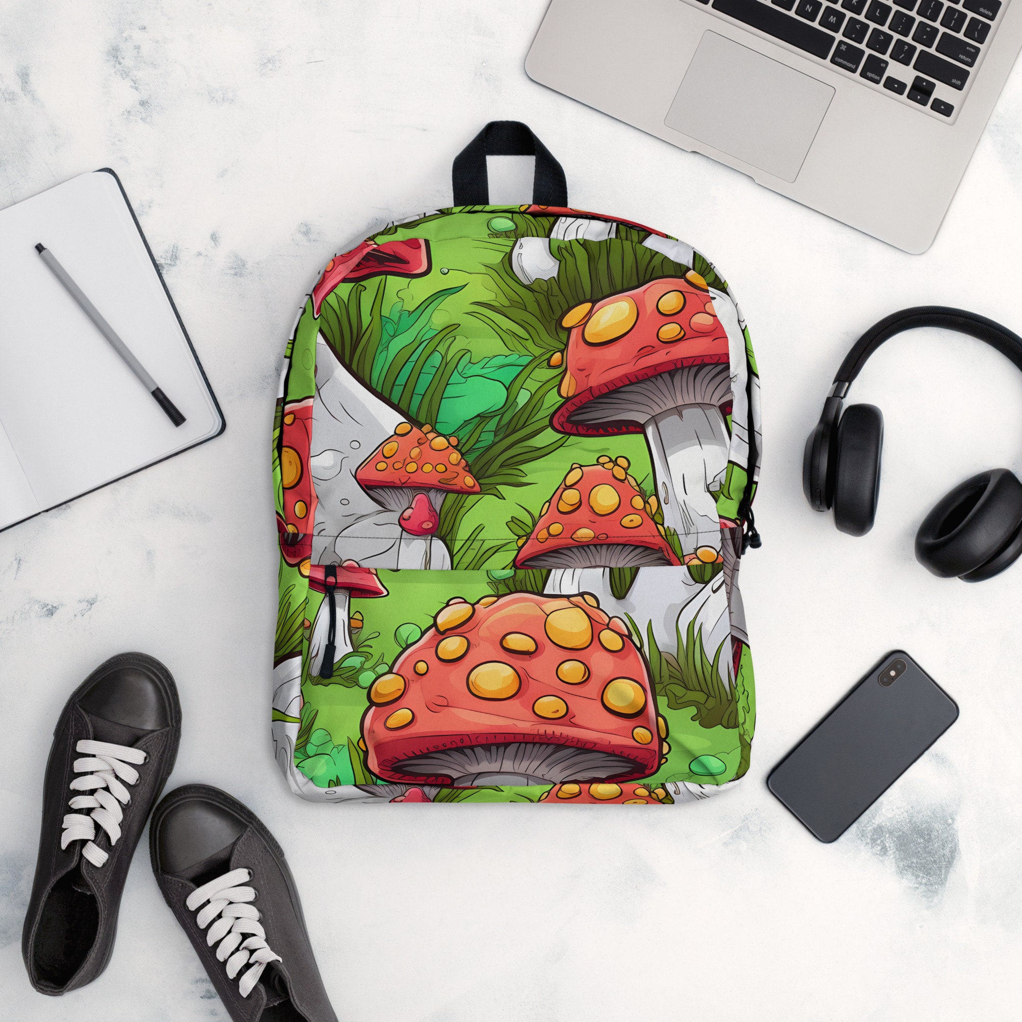 Mushroom Backpack, Fungi Packsack, Forest Inspired Rucksack, Toadstool ...