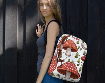 Mushroom Backpack, Fungi Packsack, Forest Inspired Rucksack, Toadstool ...