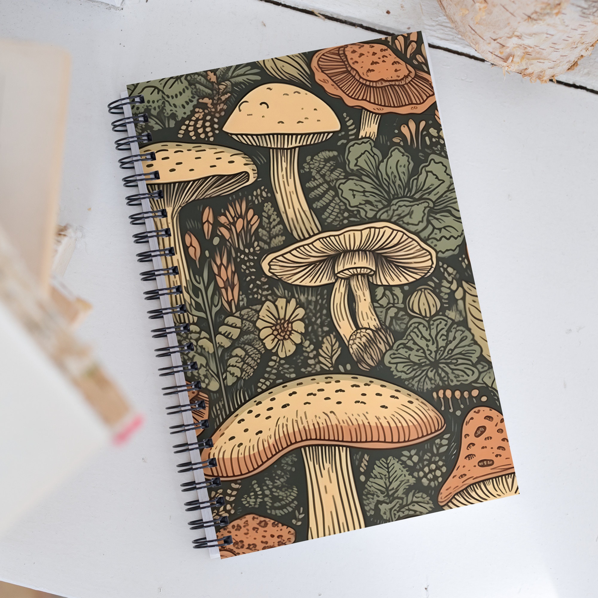 Mushroom Notebook: Forest Fungi Inspired Journal - Etsy