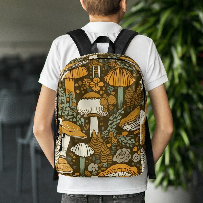Mushroom Backpack, Fungi Packsack, Forest Inspired Rucksack, Toadstool ...