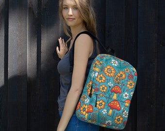 Mushroom Backpack, Fungi Packsack, Forest Inspired Rucksack, Toadstool ...