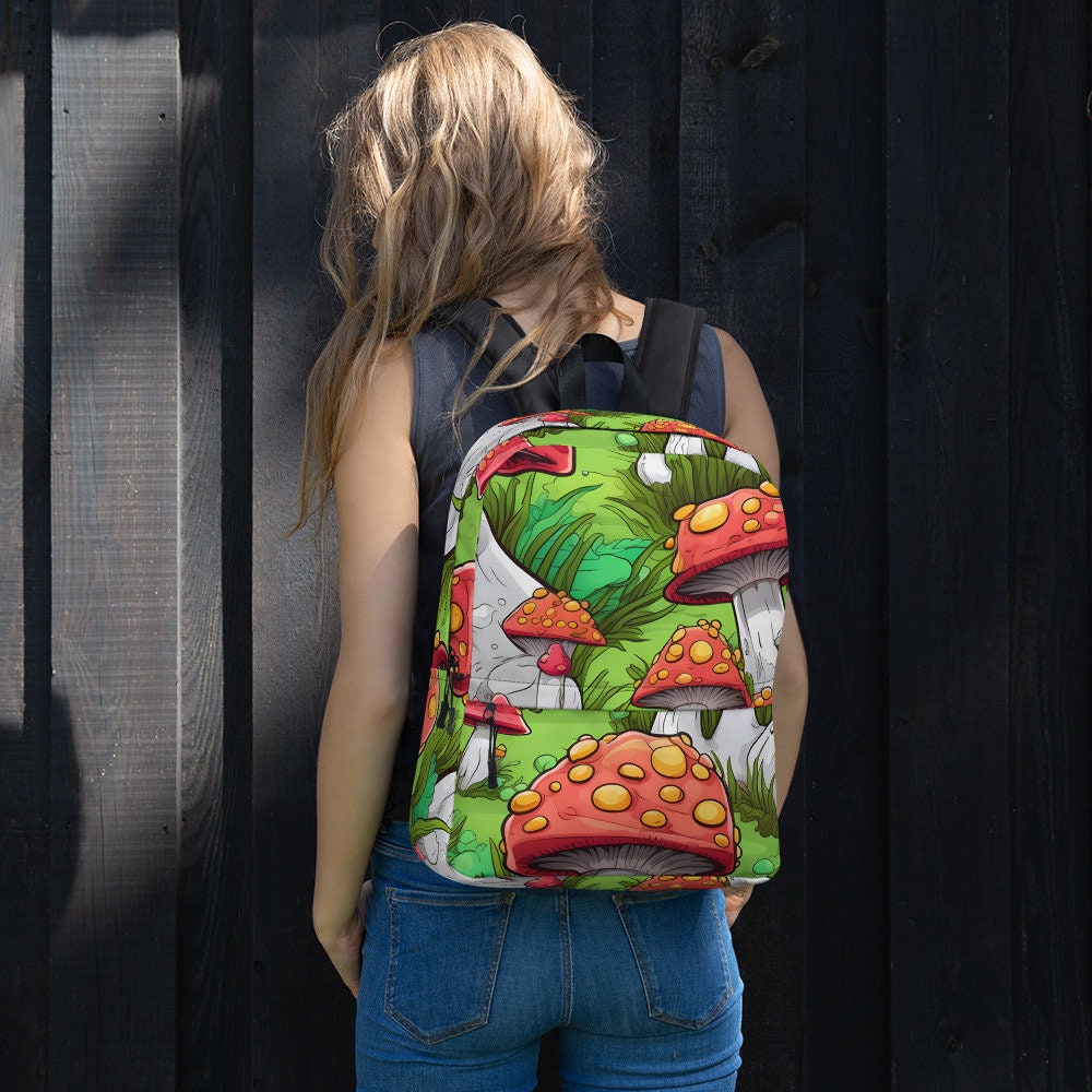 Mushroom Backpack, Fungi Packsack, Forest Inspired Rucksack, Toadstool ...