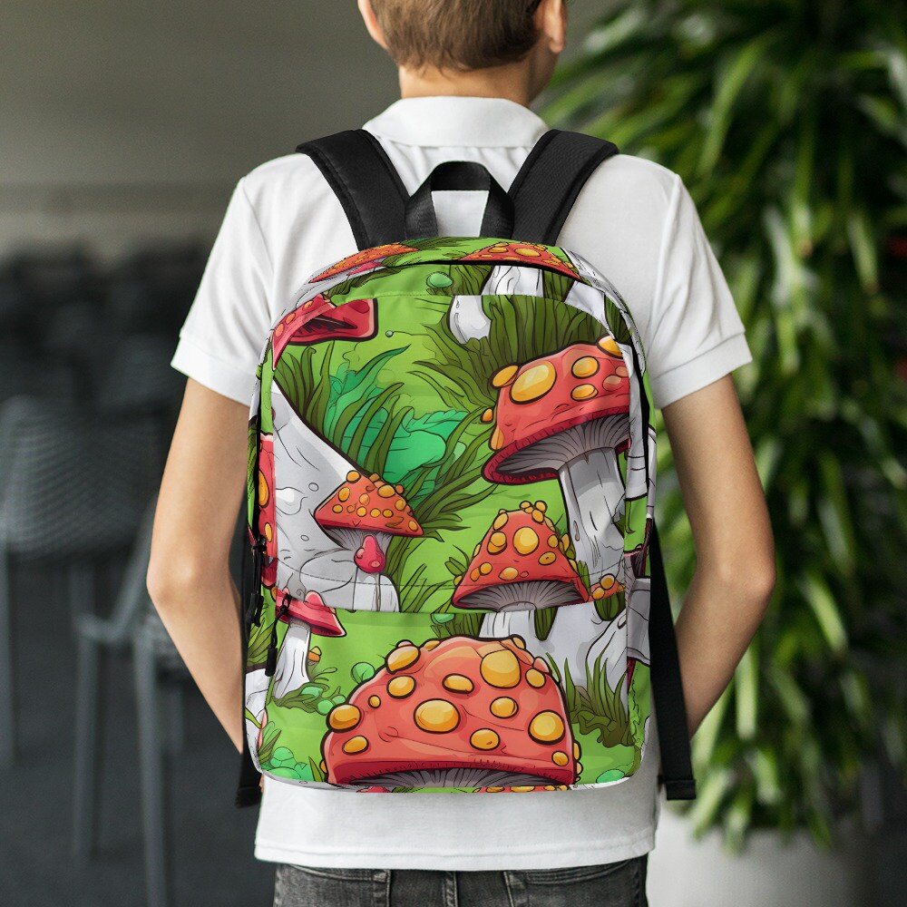 Mushroom Backpack, Fungi Packsack, Forest Inspired Rucksack, Toadstool ...