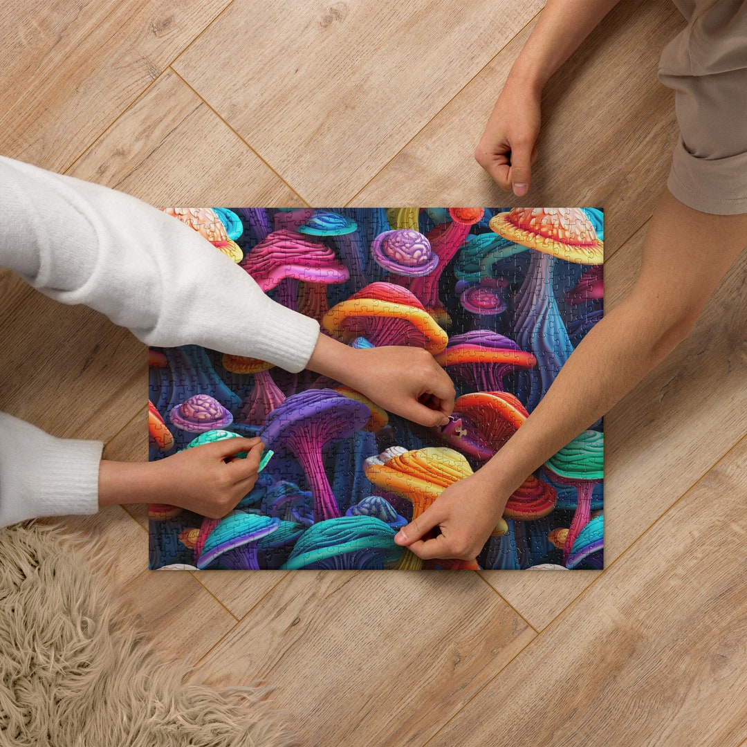 Mushroom Themed Puzzle, Fungi Rustic Game, Forest Inspired Game ...