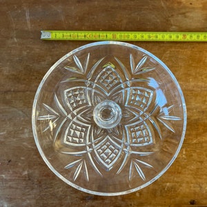 Vintage Cut Crystal Compote - Etsy