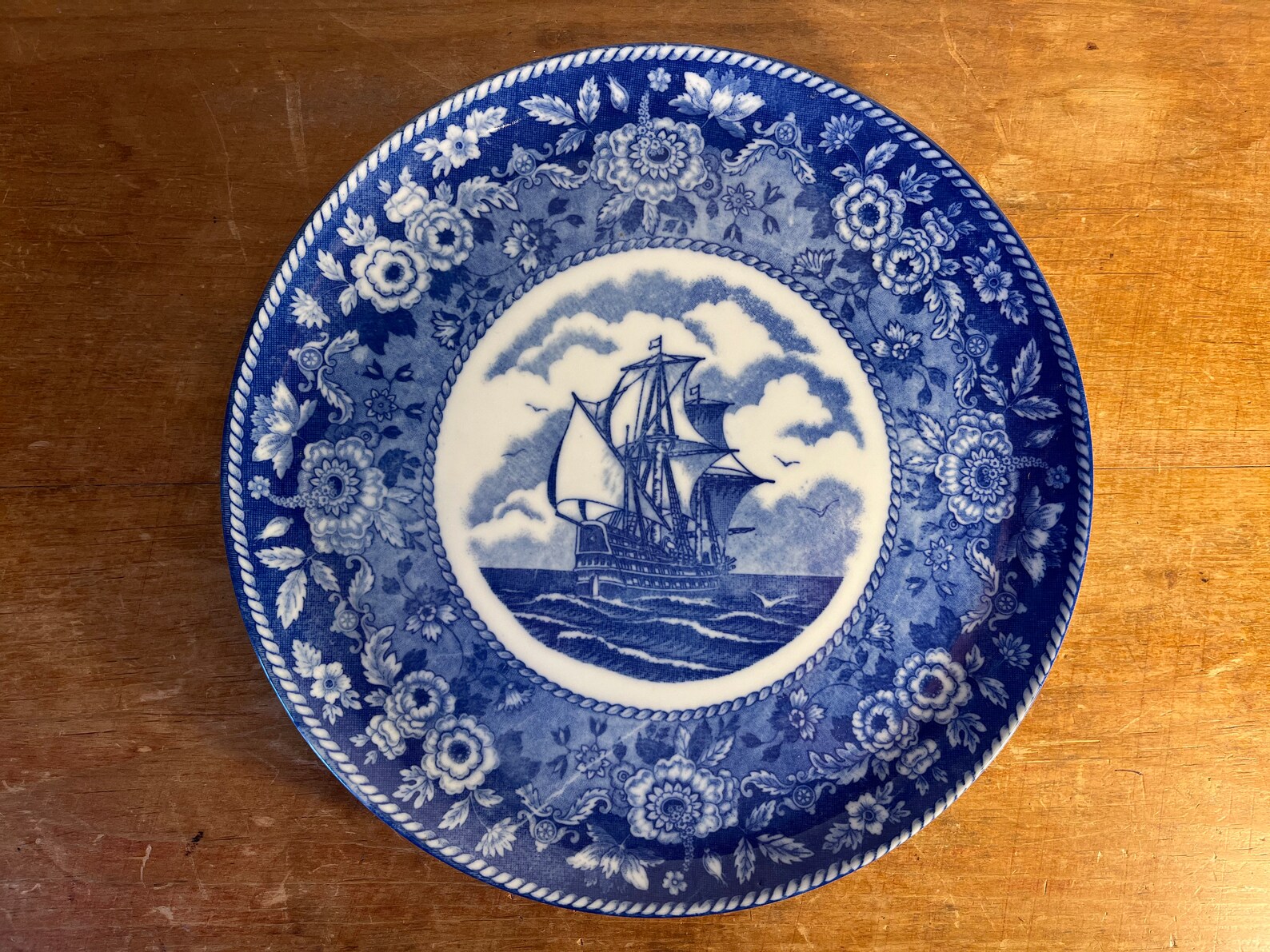 Decorative Plate With Mayflower Ship - Etsy