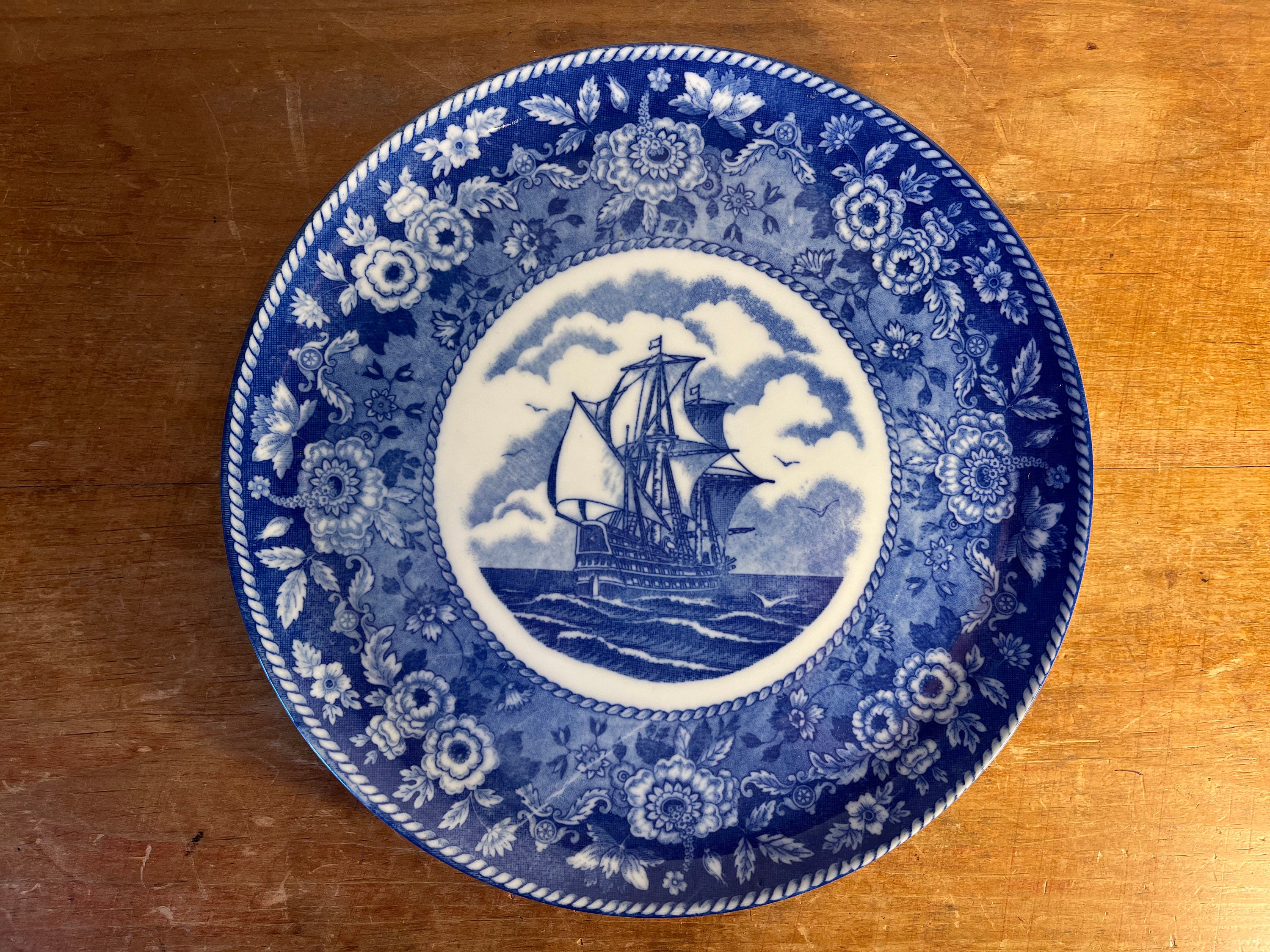 Decorative Plate With Mayflower Ship - Etsy
