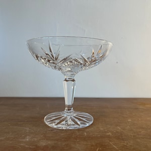Vintage Cut Crystal Compote - Etsy