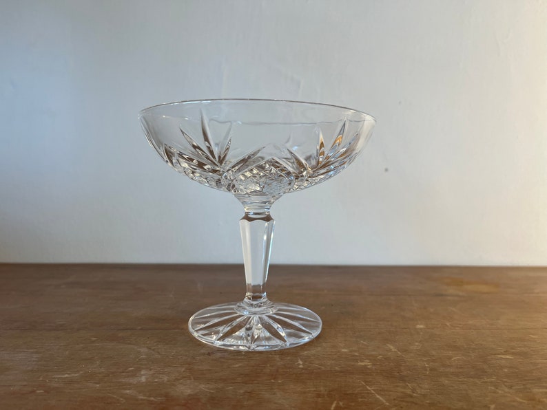 Vintage Cut Crystal Compote - Etsy