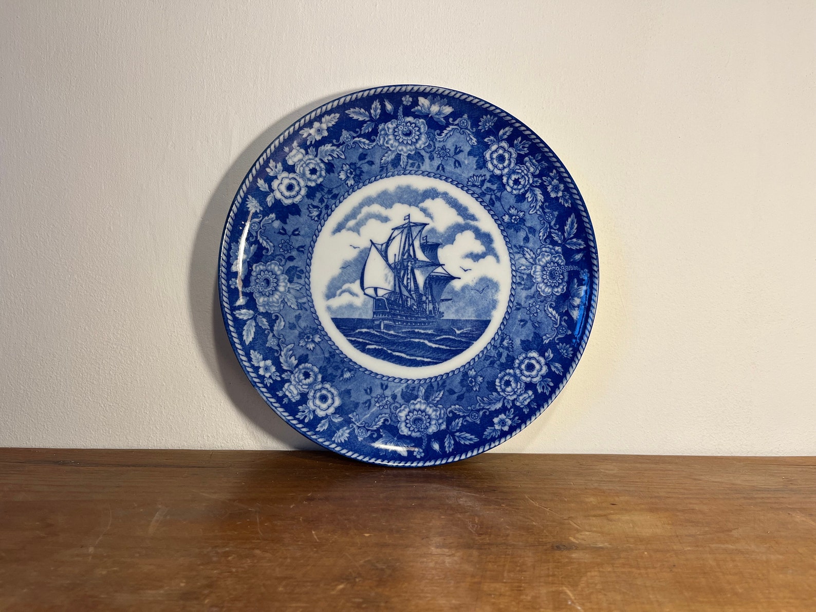 Decorative Plate With Mayflower Ship - Etsy