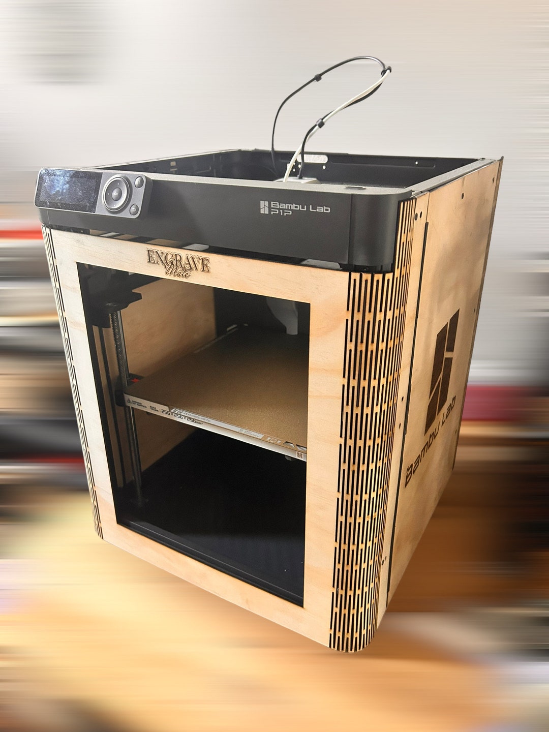 Bambu Lab P1P Wood Laser Cut Enclosure - Etsy
