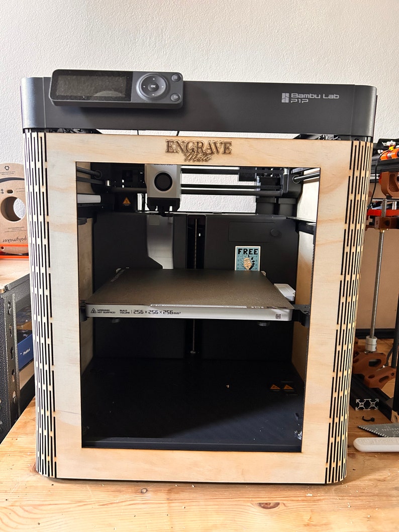 Bambu Lab P1P Wood Laser Cut Enclosure - Etsy
