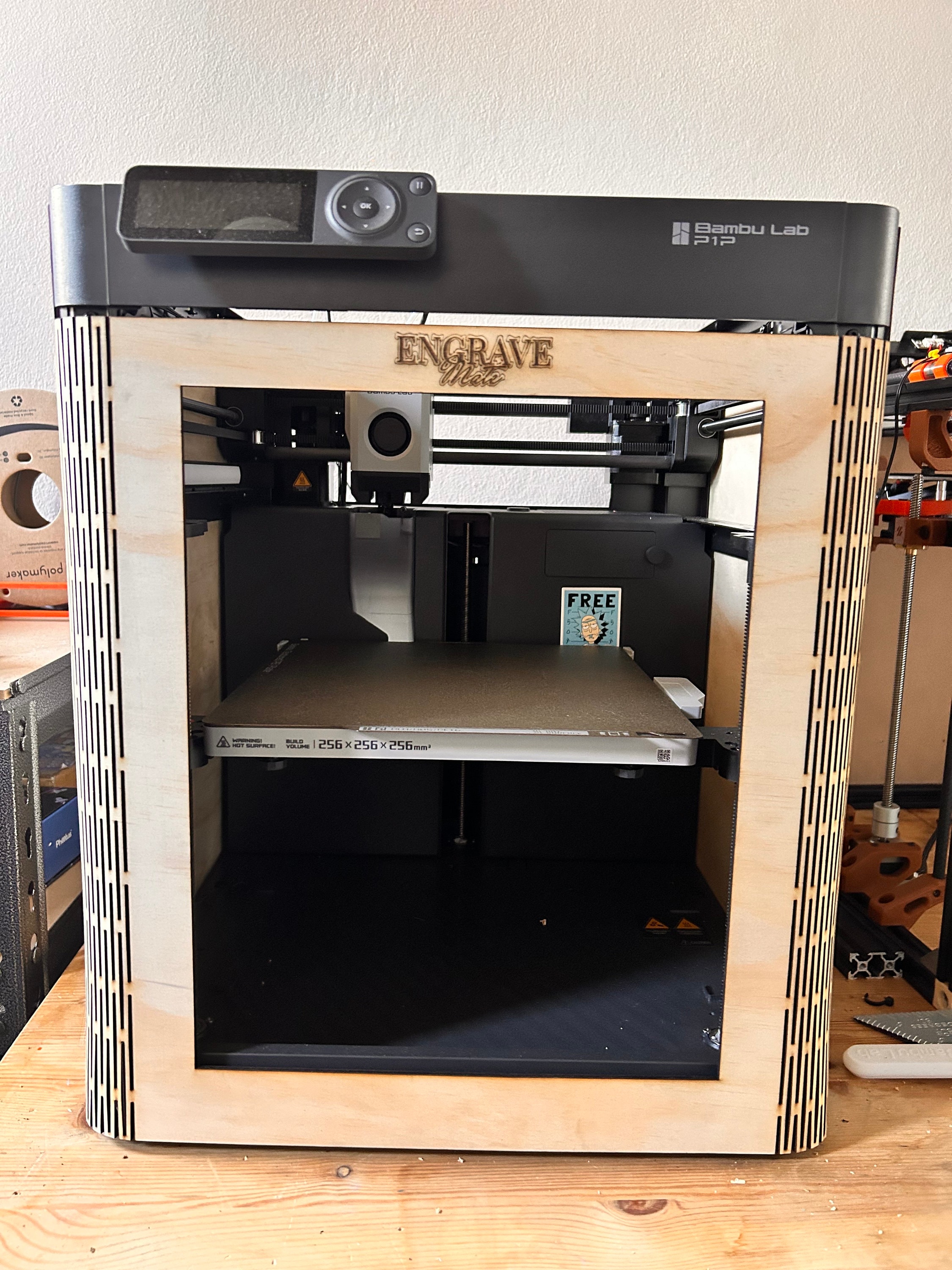 Bambu Lab P1P Wood Laser Cut Enclosure - Etsy