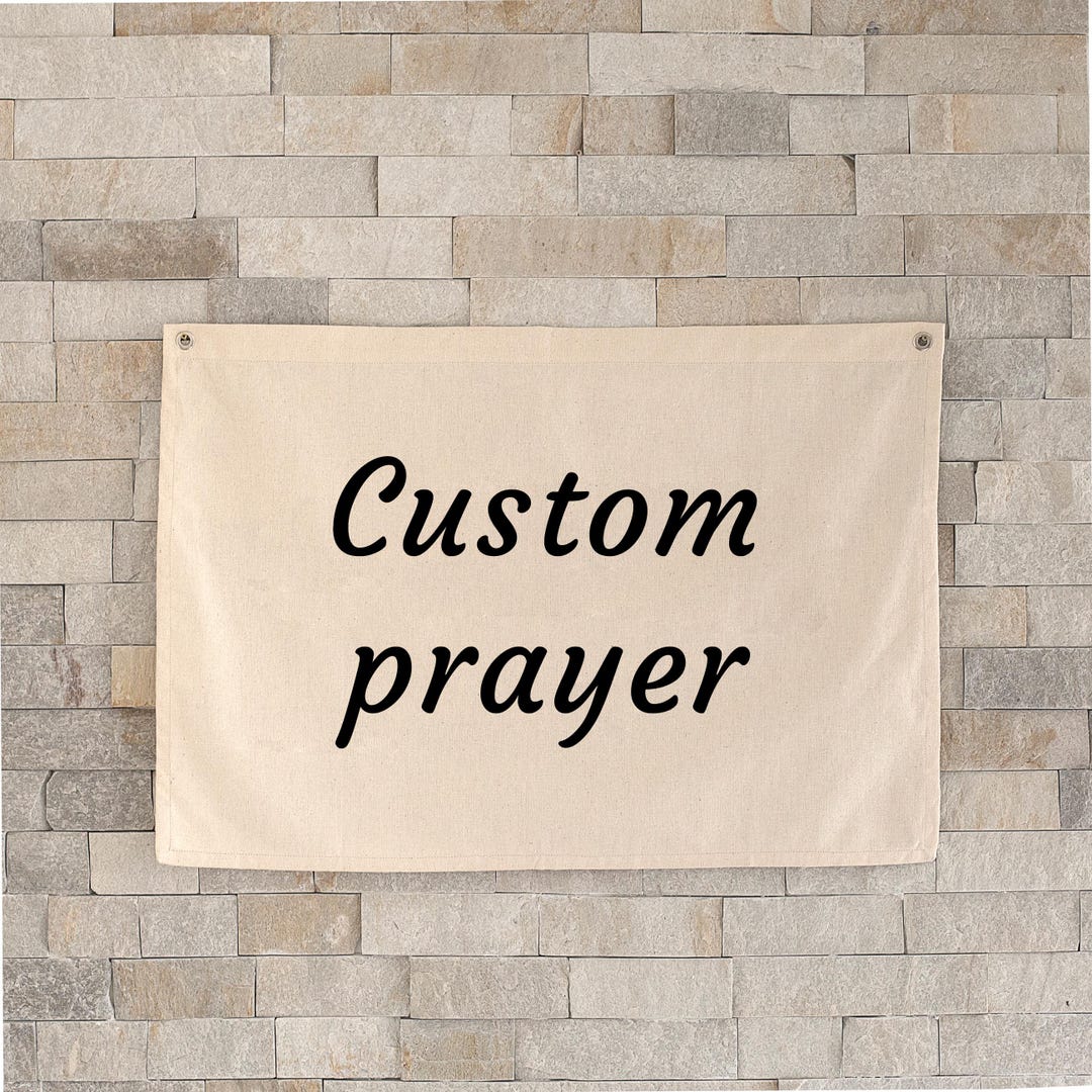 Custom Prayer Flag Banner, Custom Christian Flag, Prayer Tapestry ...