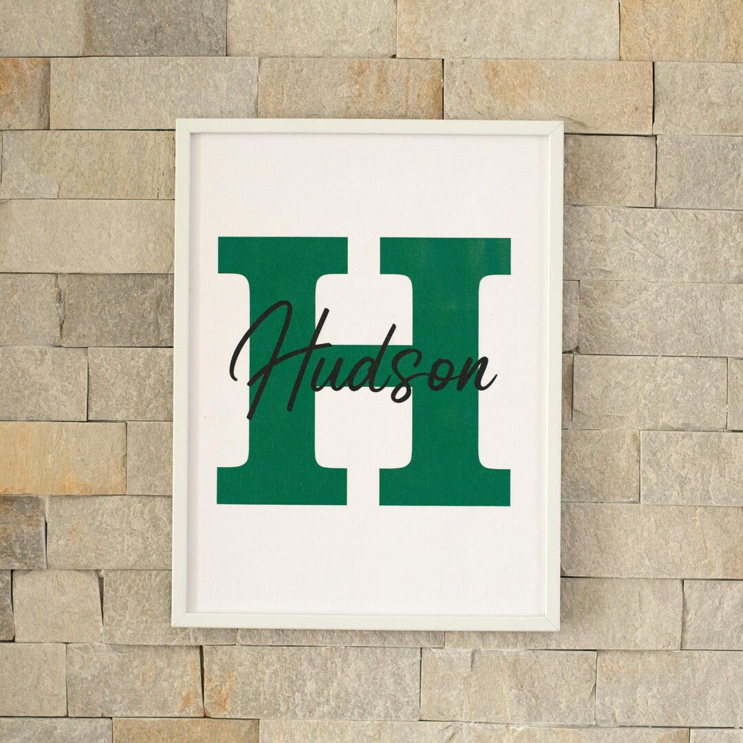 Custom Baby Name, Boys and Girls Canvas Print, Nursery Name Sign ...
