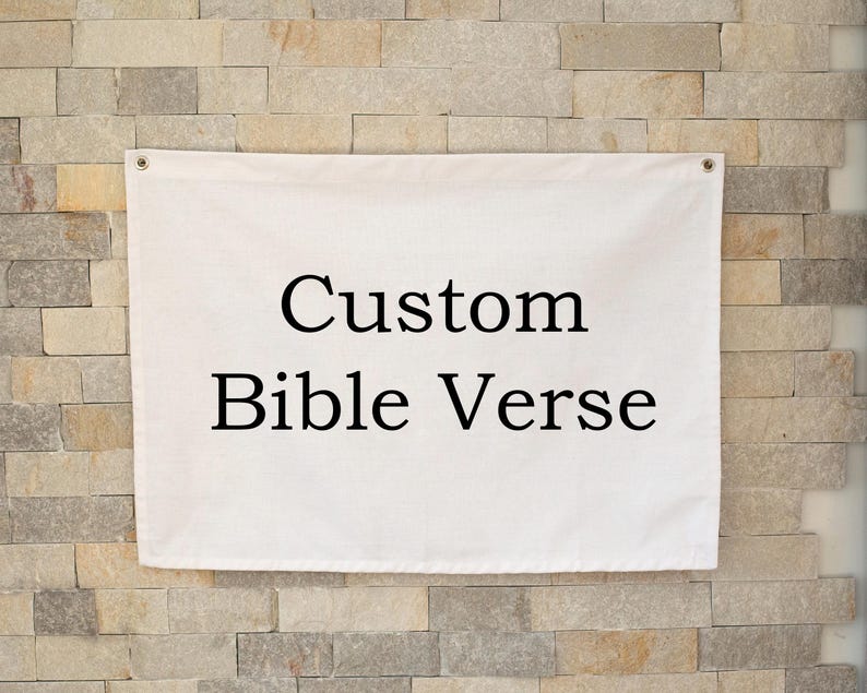 Custom Bible Verse Flag Banner, Custom Christian Flag, Bible Verse ...