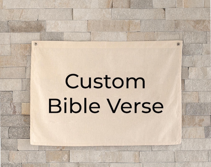 Scripture Banner for Dorm, Bible Verse Home Decor, Christian Tapestry ...
