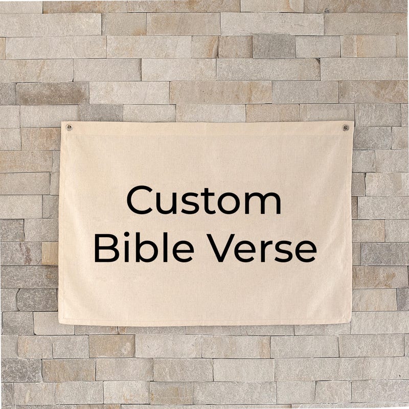 Linen Banner Christian - Etsy