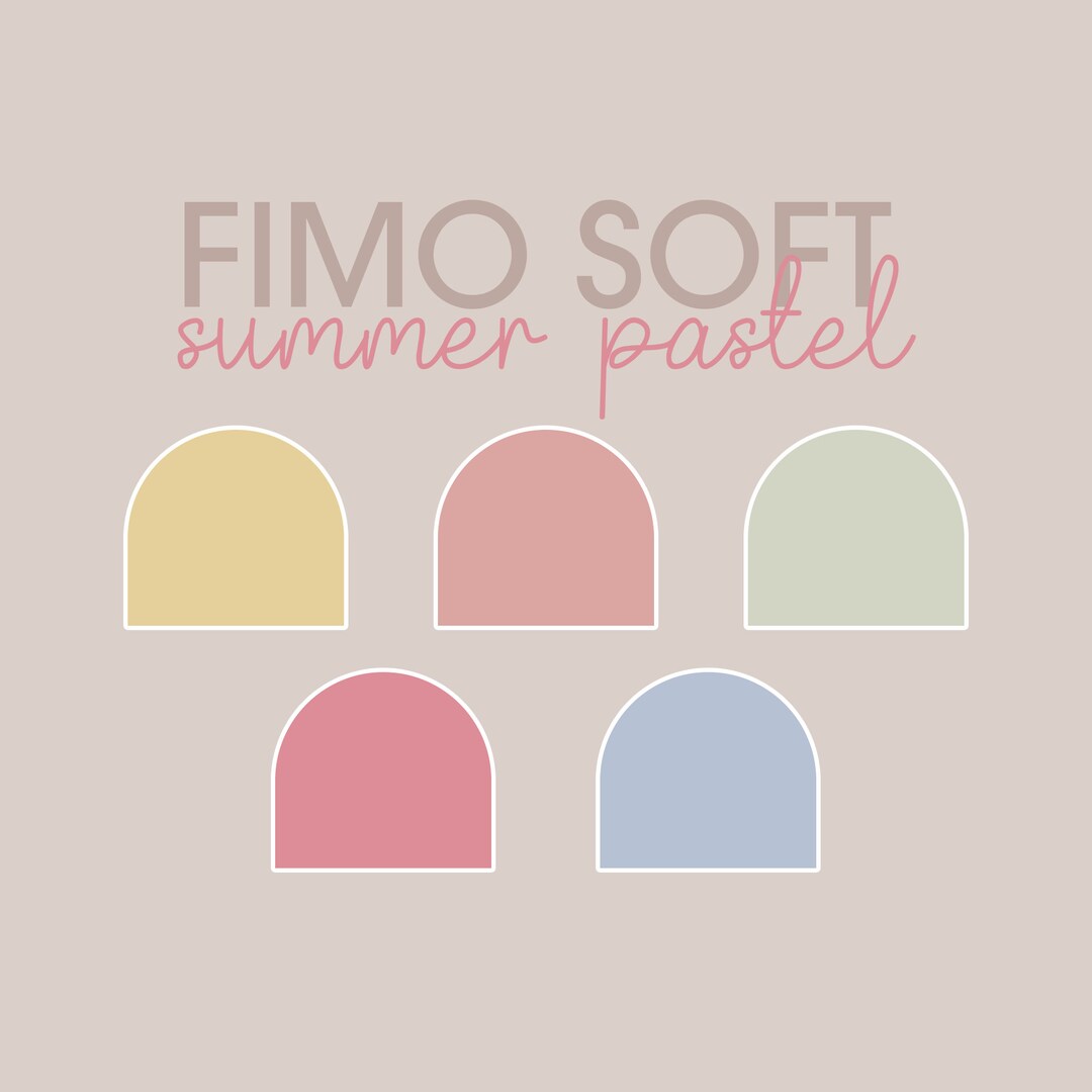 Fimo Soft Color Recipe / Summer Pastel - Etsy