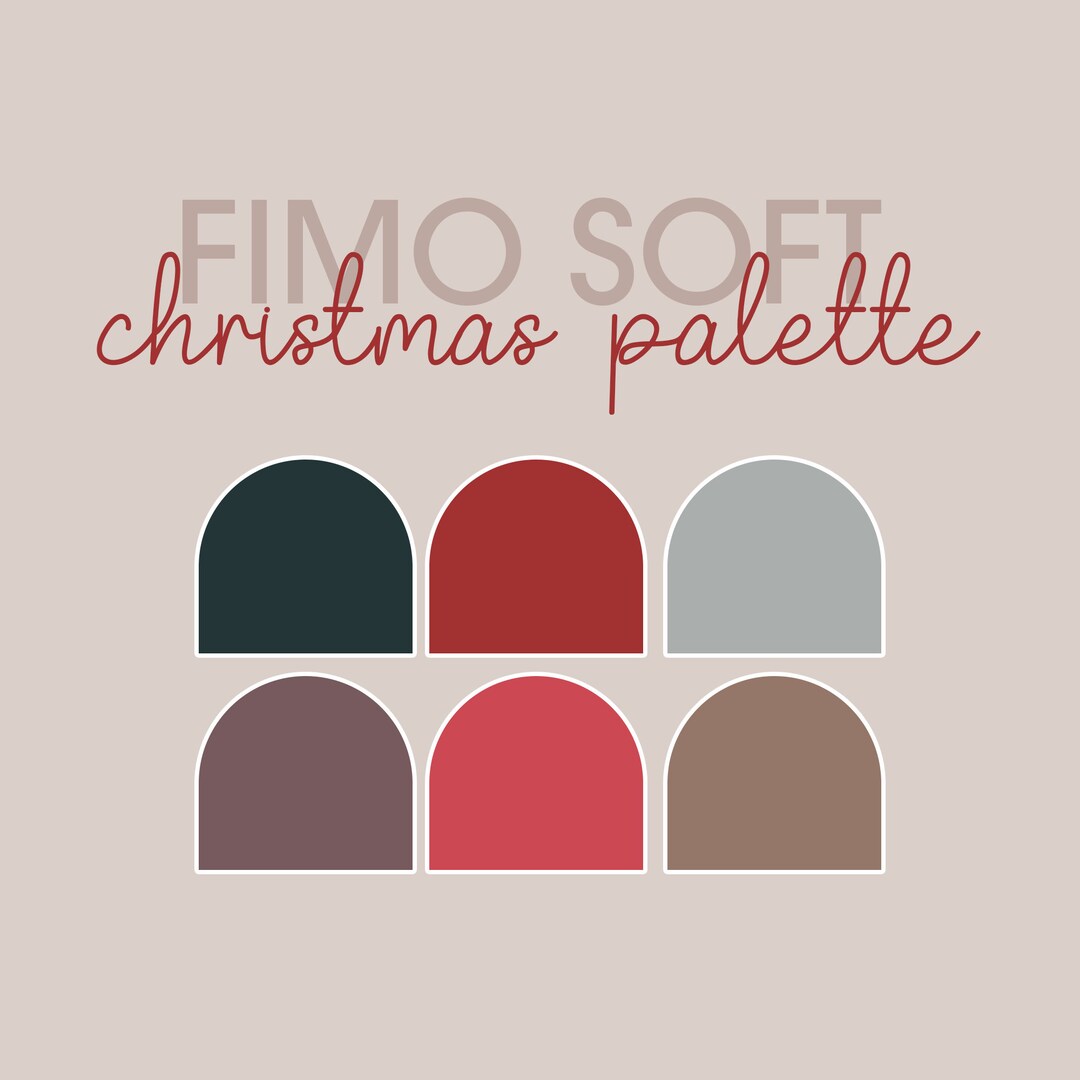 Fimo Soft Color Recipe / Christmas Palette - Etsy