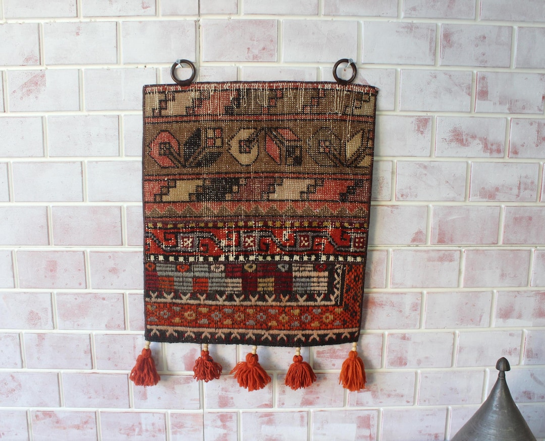 Ethnic Tapestry, Patchwork Wall Rug, Bohemian Wall Hanging / WH-411 ...