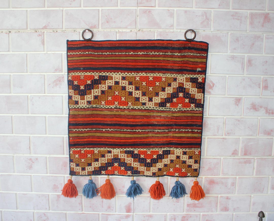 Aztec Style Wall Tapestry, Kilim Wall Hanging, Ethnic Wall Rug / WH-409 ...