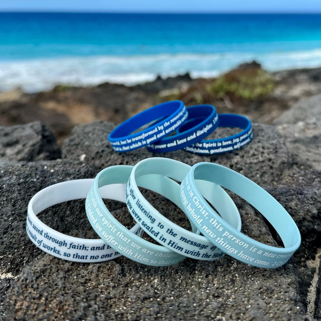 MADE ANEW christian Full Verse Bracelets-thewordthewaybands-eph 2 8-9 ...