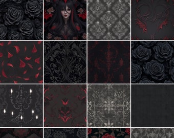 Vampire Vampy Digital Paper Luxury Halloween Digital Paper Halloween ...