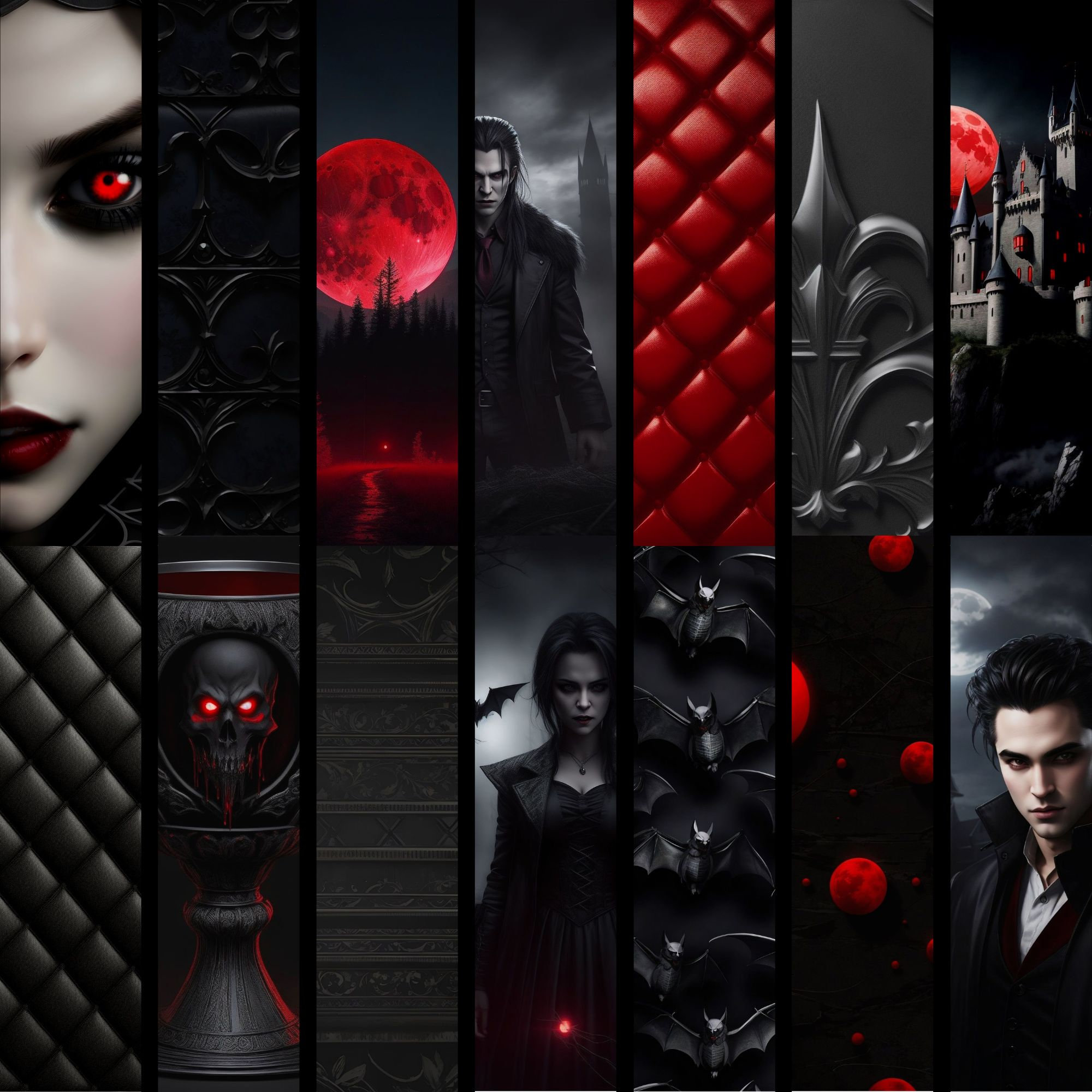 Luxury Vampire Vampy Digital Paper, Halloween Digital Paper, Halloween ...