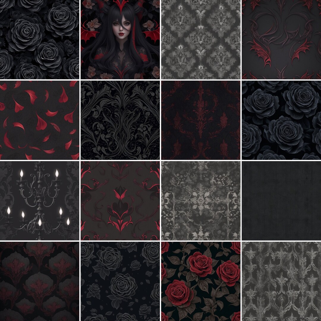 Vampire Vampy Digital Paper Luxury Halloween Digital Paper Halloween ...