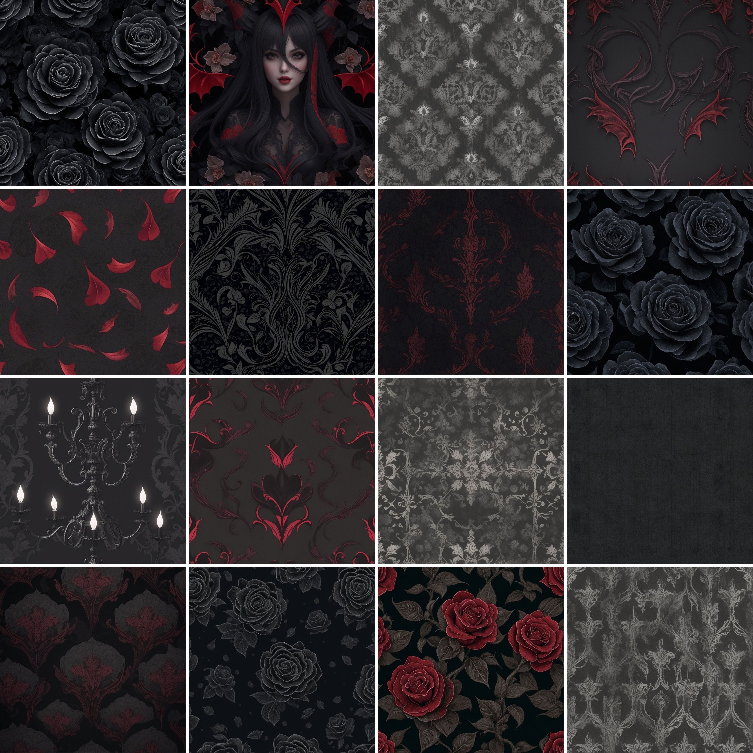 Vampire Vampy Digital Paper Luxury Halloween Digital Paper Halloween ...