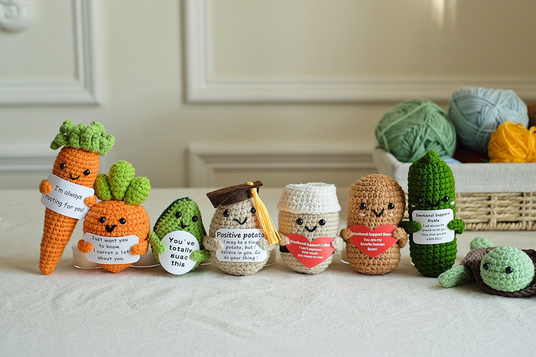 Handmade Crochet Emotional Support Friends | Crochet Animals ...