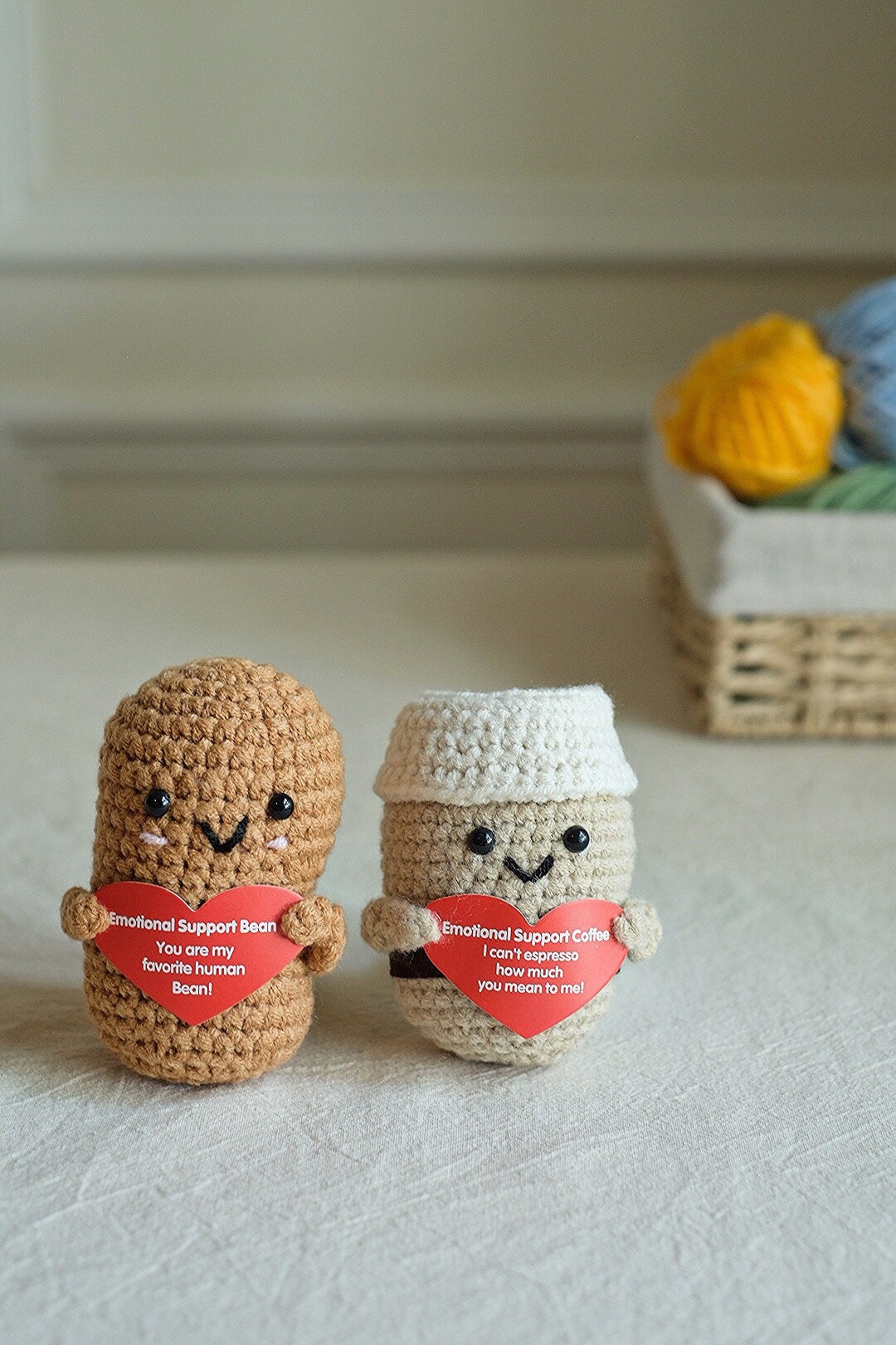 Handmade Crochet Emotional Support Friends - Coffee Series | Crochet ...