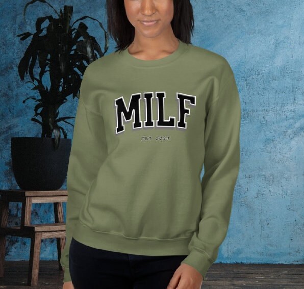 MILF Est. 2024, MILF Since 2024 Sweater, Milf Sweatshirt, Funny Baby ...