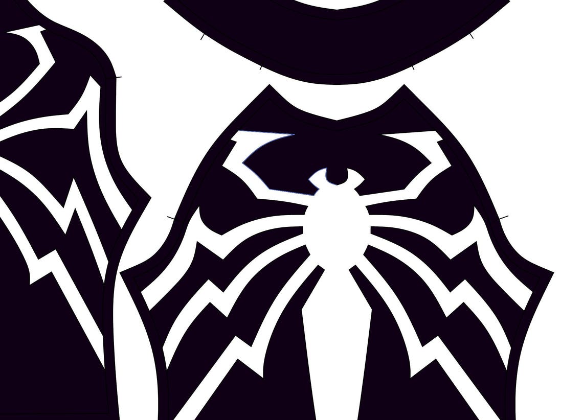 Spider-man 2 PS5 Symbiote Suit Sewing Pattern and Dye Sub Costume PDF ...