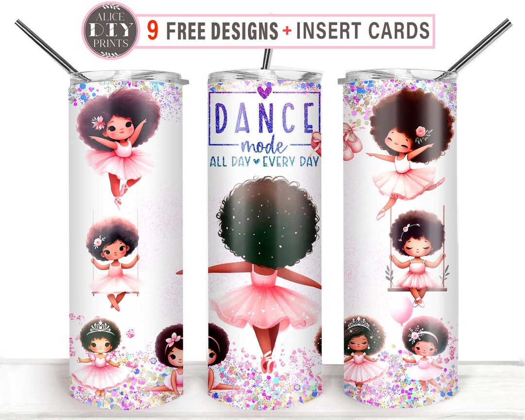 Little Pink Ballerina Dance Mode All Day Every Day 20oz Ballet Girl ...