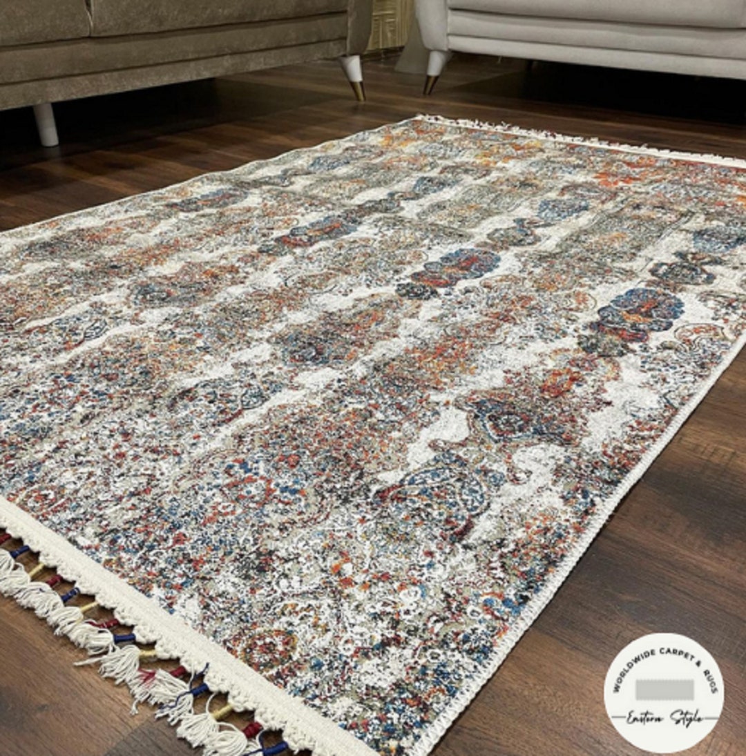 Kilim Rug Runner, Wool and Jute Rug Handmade, Kilim Dhurrie Rug, Motifs ...