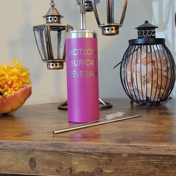 Emotional Support Beverage Tumbler - Etsy