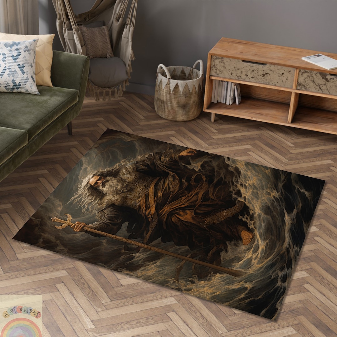 Slav Mythology Rug, Slav God Rug, Slav Gods Perun, Mythology Design Rug ...