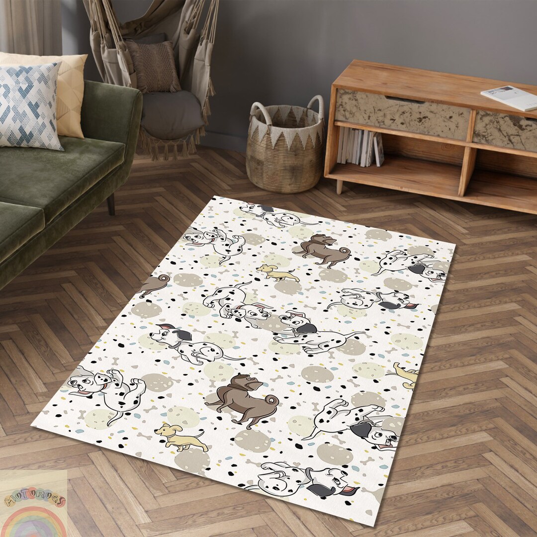Cute Dog Rug, Dog Pattern Rug, Dog Design Rug, Sweetie Dog Rug, Cute ...