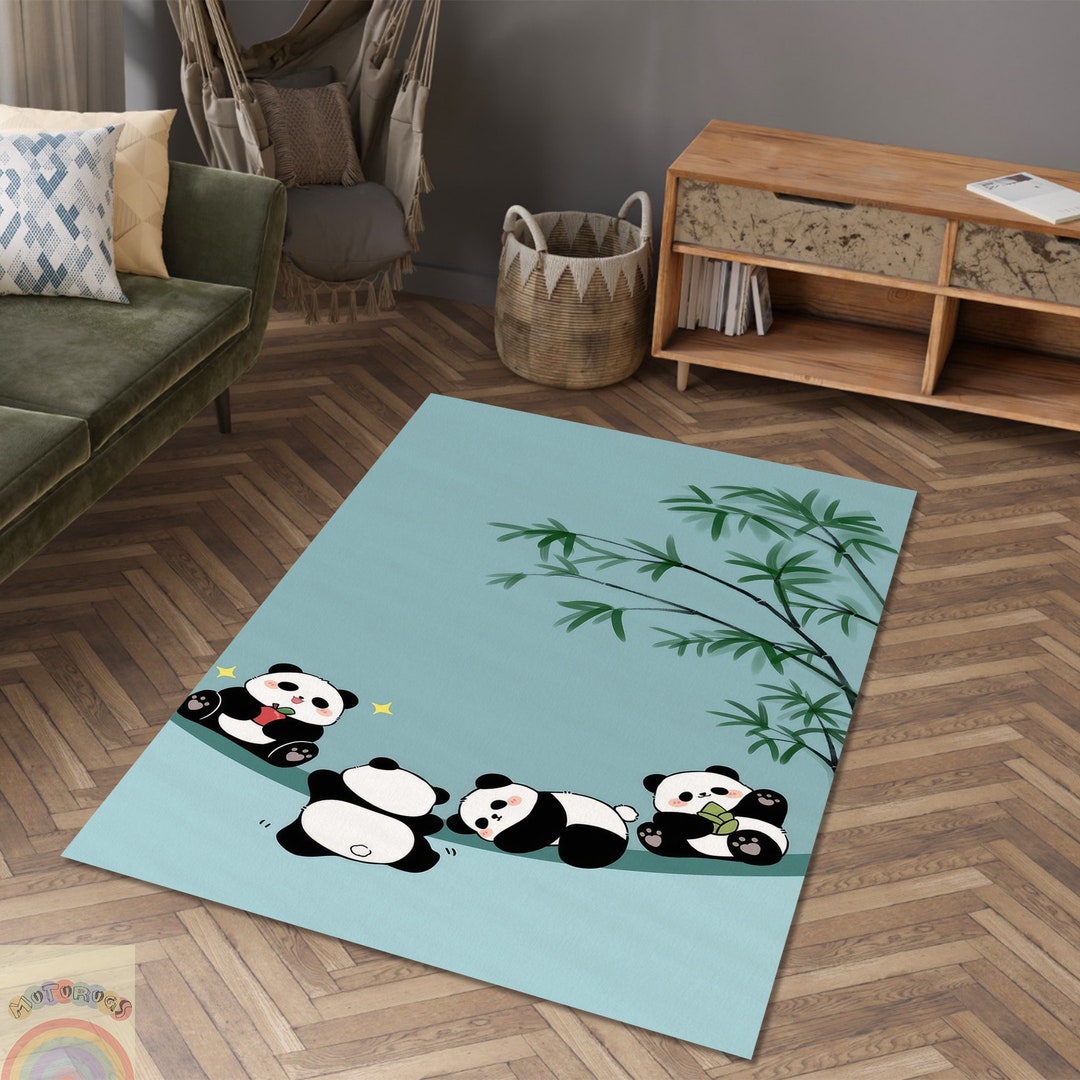 Panda Rug, Cute Panda Design, Kawaii Panda, Cartoon Panda, Animal Print ...