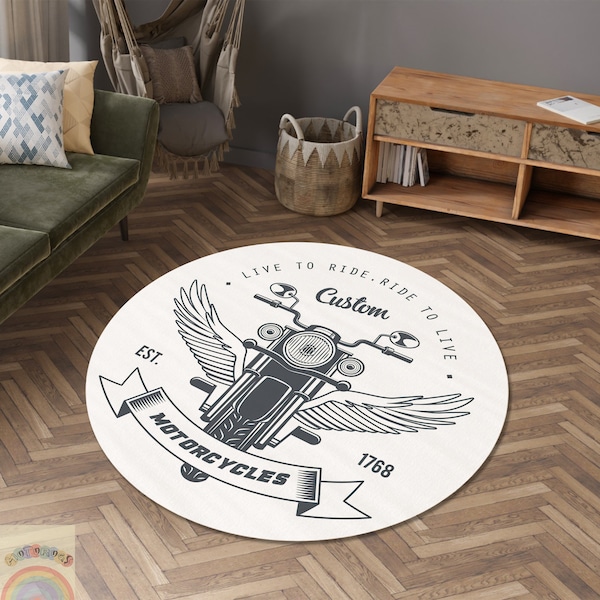 Motorcycle Rug - Etsy