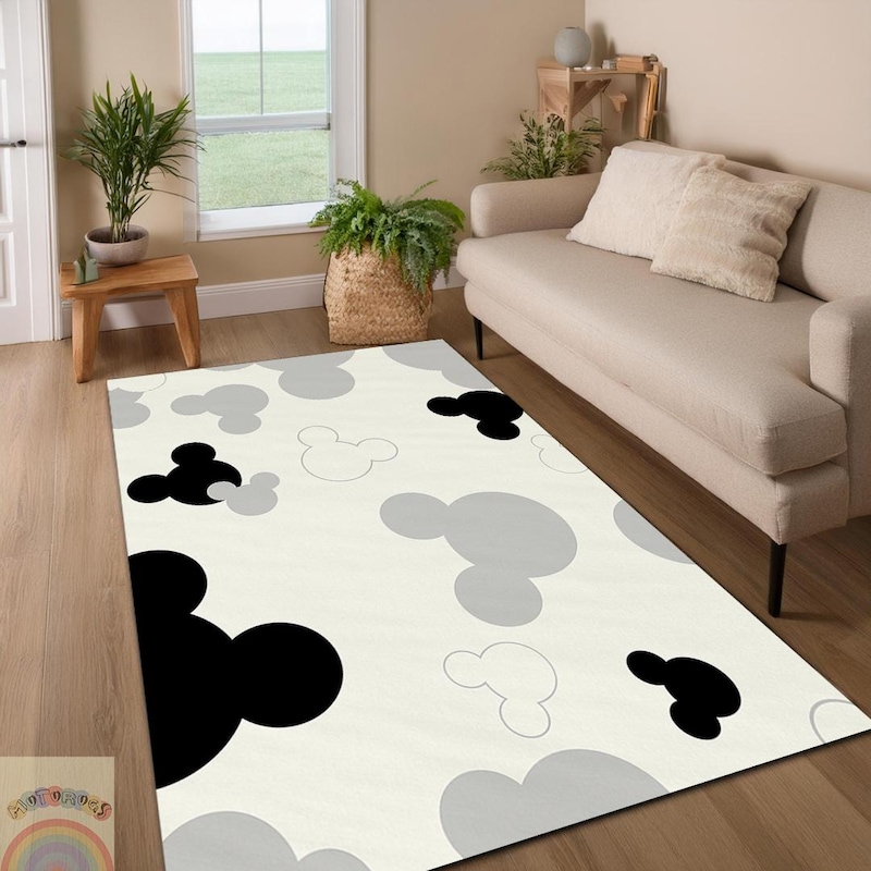 Mickey Mouse Rug - Etsy