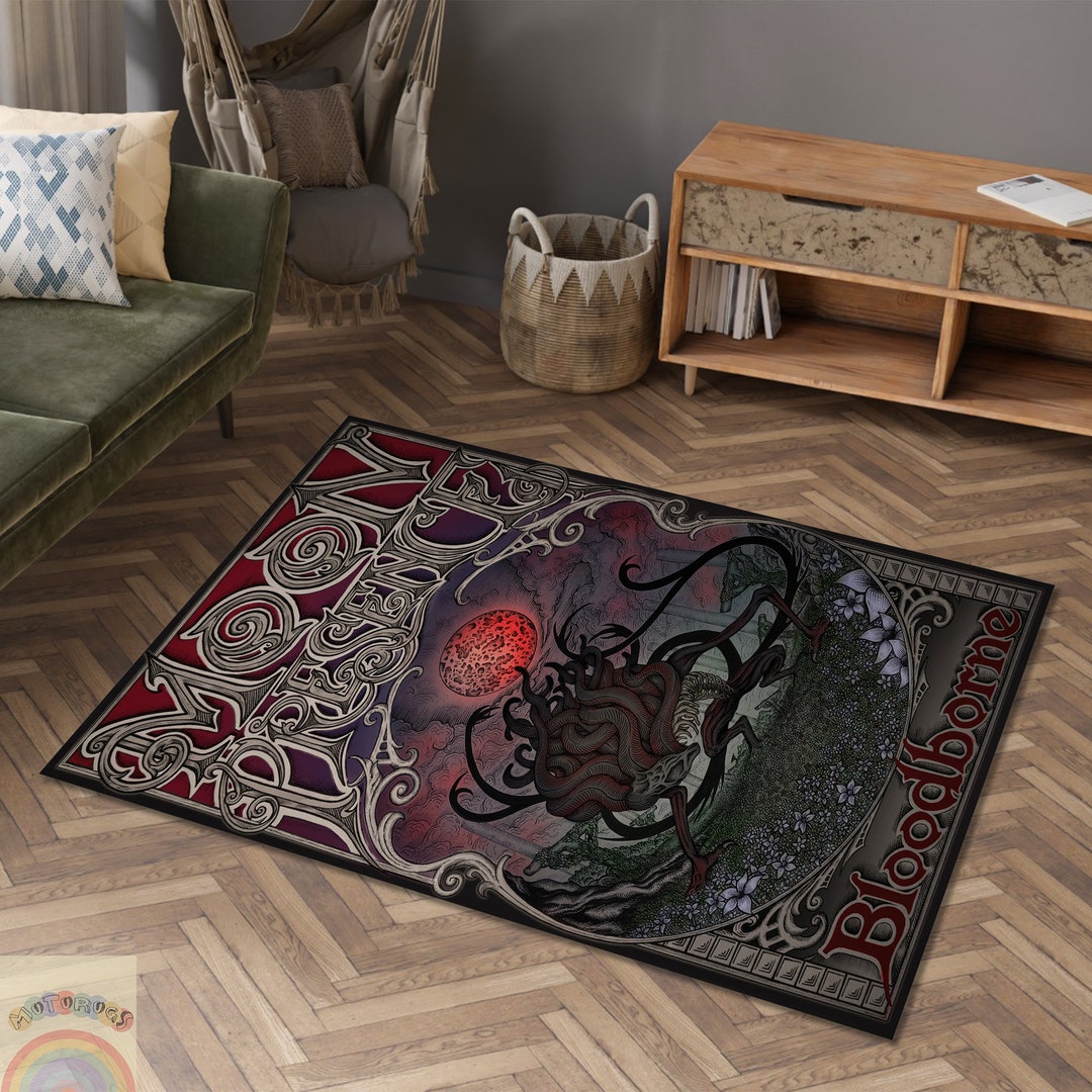 Bloodborne Rug, Scary Monster Rug, Fantasy Design Rug, Fantasy Monster ...