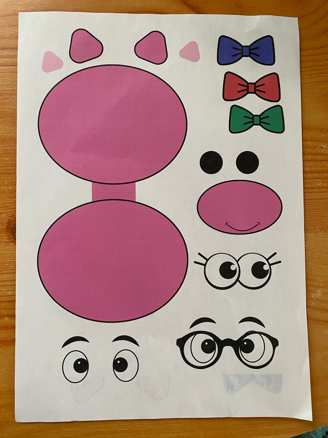 Kids PIG Craft Activity, DIY Pig PRINTABLE Activity, Kids Printable ...