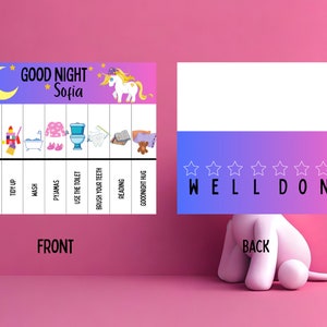Personalised Visual Routine Chart Morning / Evening Learning Routine ...